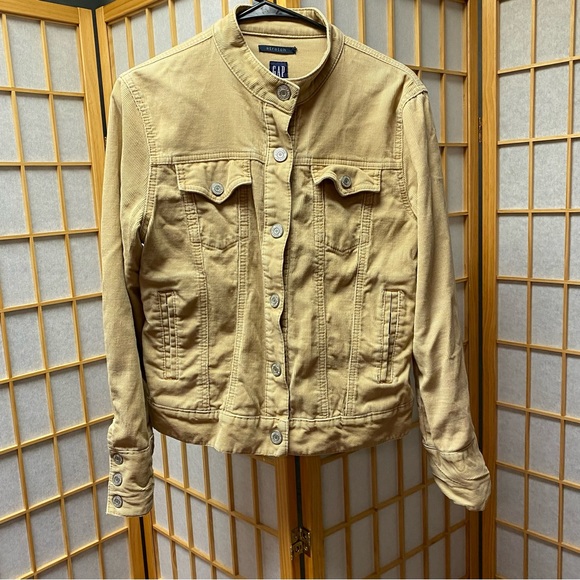 GAP | Jackets & Coats | Vtg Gap Tan Snap Button Corduroy Jacket | Poshmark
